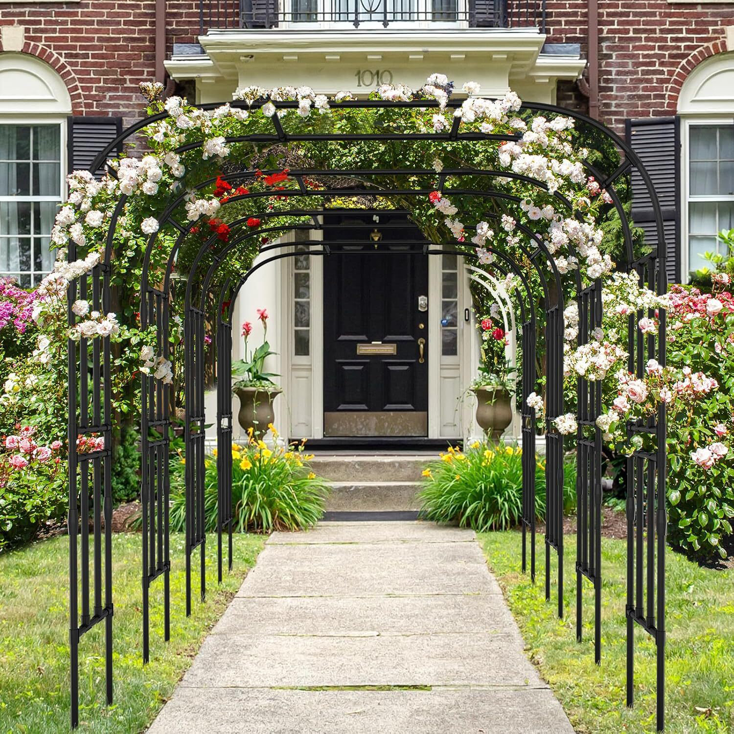 ShangQuan WuLiu Outdoor Garden Arch Trellis, Extra Large Garden Trellis ...