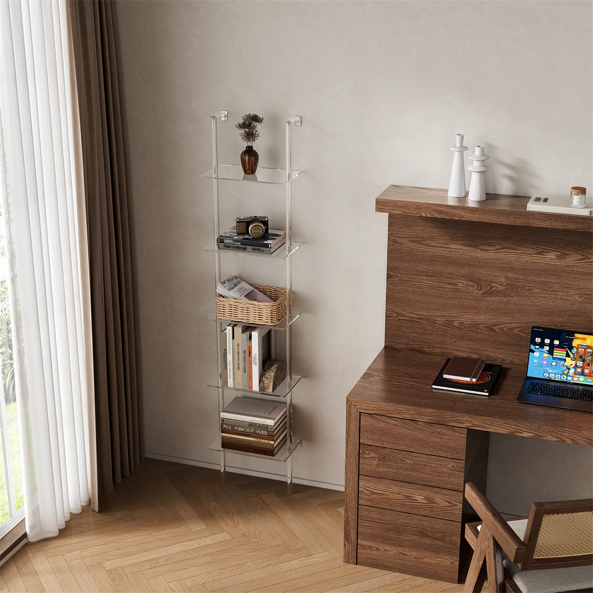 Hokku Designs Acrylic Ladder Bookshelf - Wayfair Canada