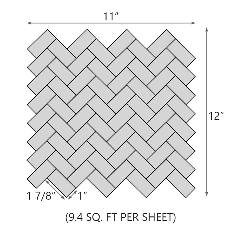 dCOR design 1" x 1" Marble Mosaic Tile | Wayfair