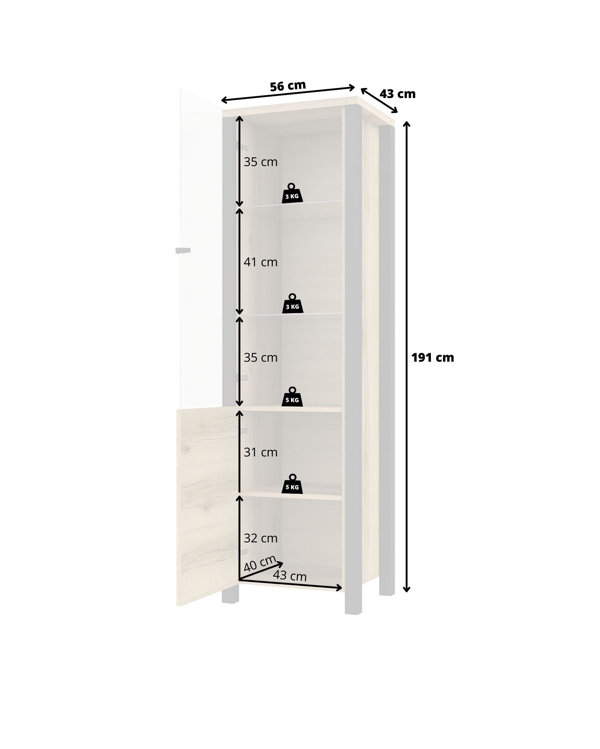 Williston Forge Monango Type Display Cabinet & Reviews | Wayfair.co.uk