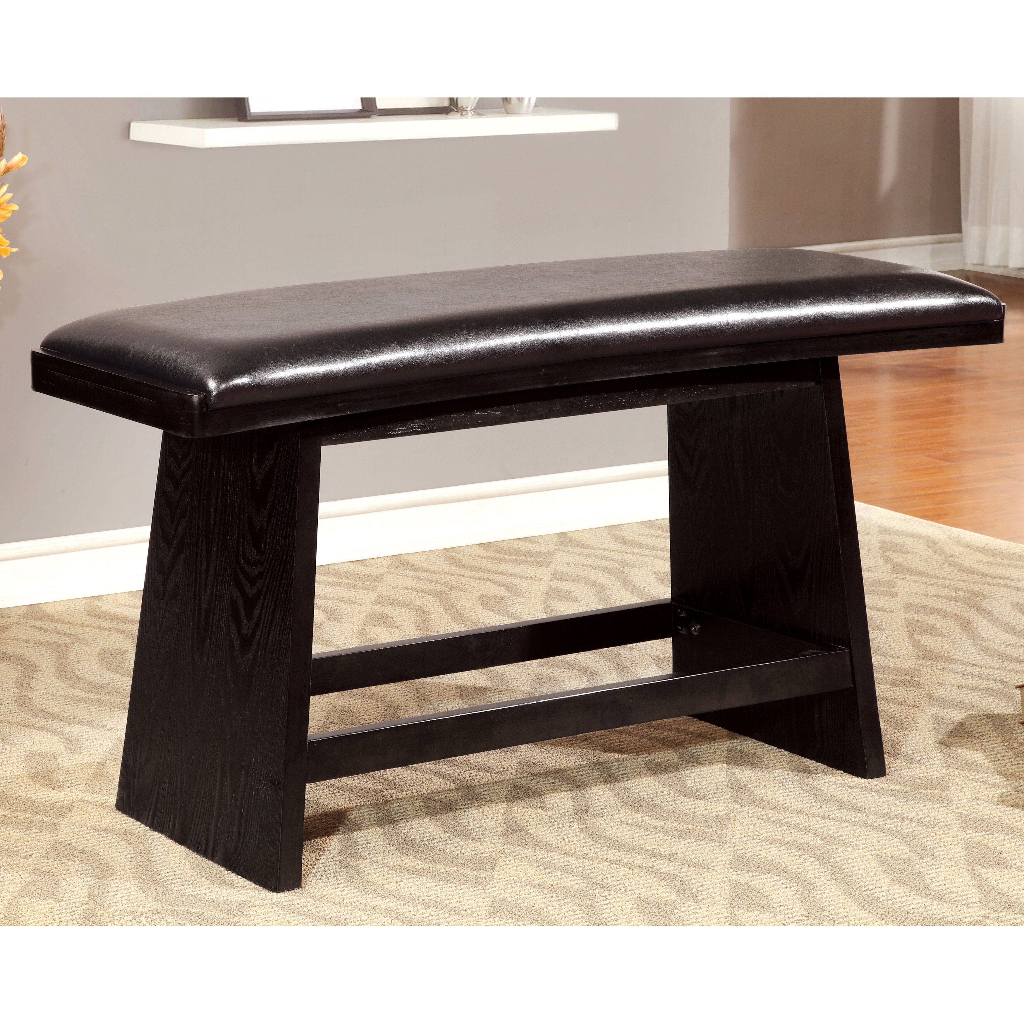 Wildon Home® Gladstone Faux Leather Bench | Wayfair