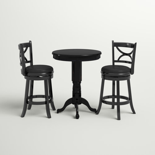 Three Posts™ Adelaida 3 - Piece Pedestal Dining Set & Reviews | Wayfair
