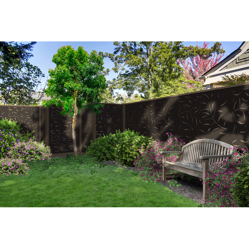 OUTDECO 4 ft. H x 3 ft. W Wildflower Wood Privacy Screen & Reviews ...