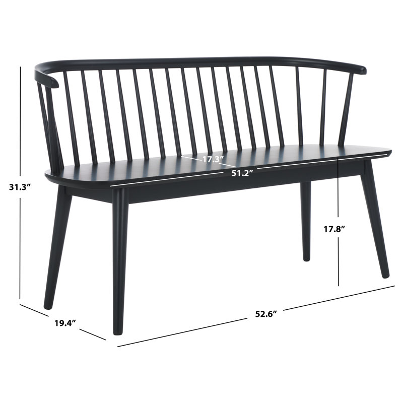 Wade Logan® Ayaah Solid Wood Bench & Reviews | Wayfair