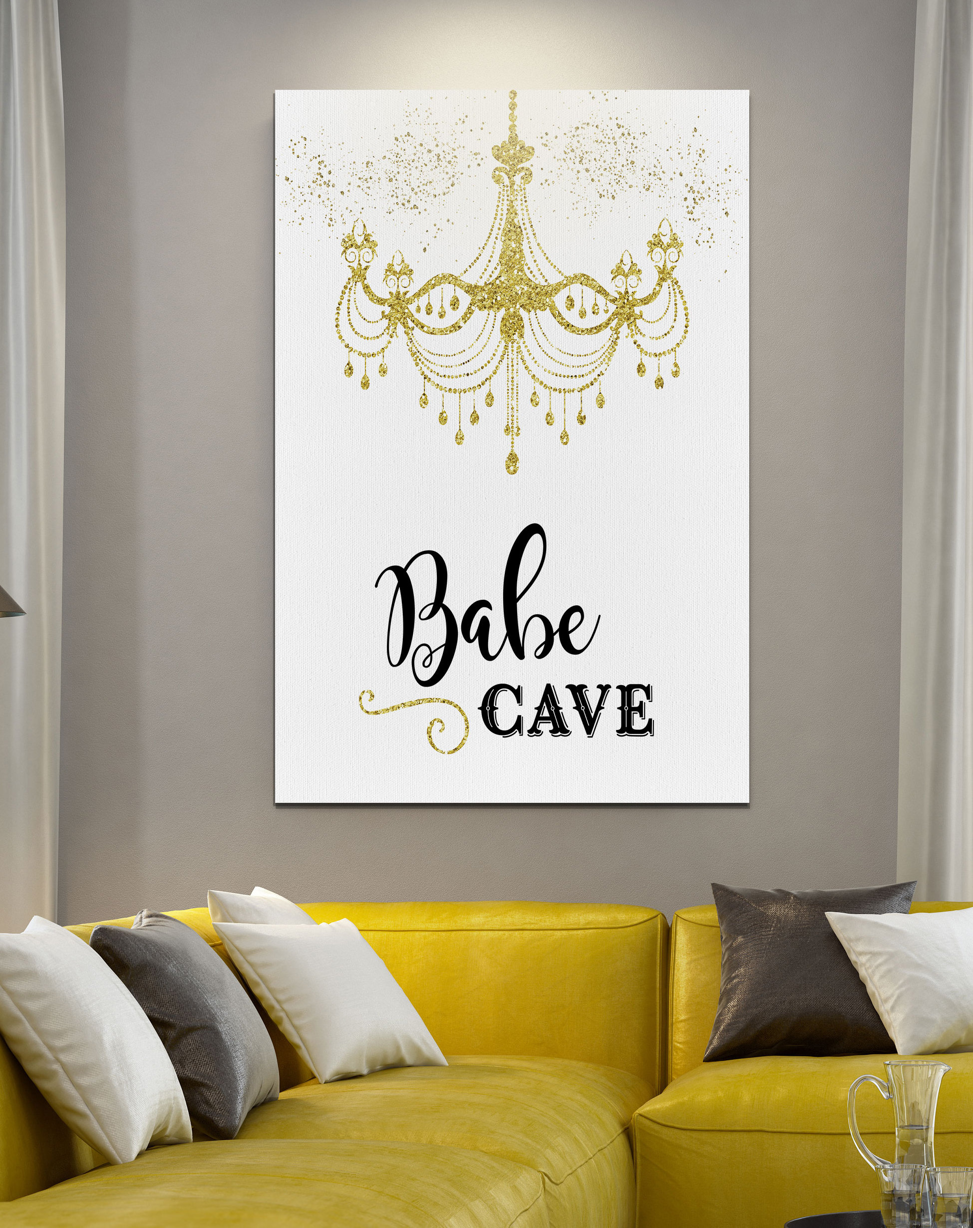 House of Hampton® 'Babe Cave' Textual Art | Wayfair