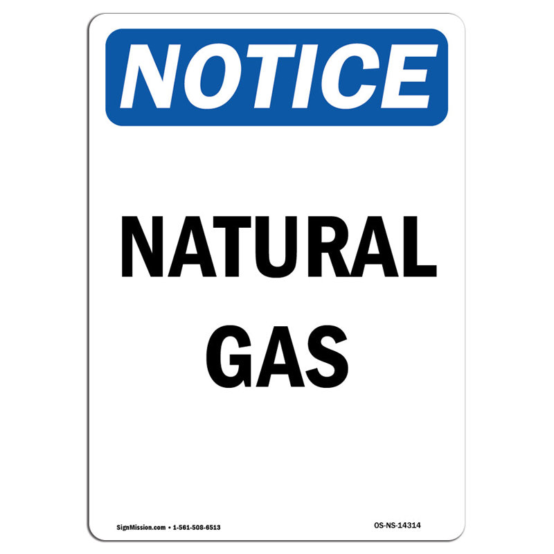 SignMission Natural Gas Sign | Wayfair