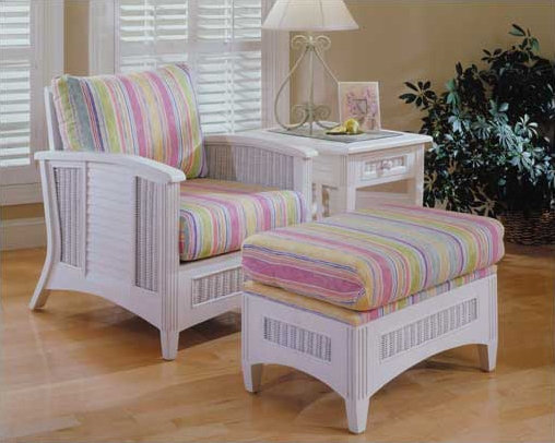 South Sea Rattan Upholstered Armchair | Wayfair