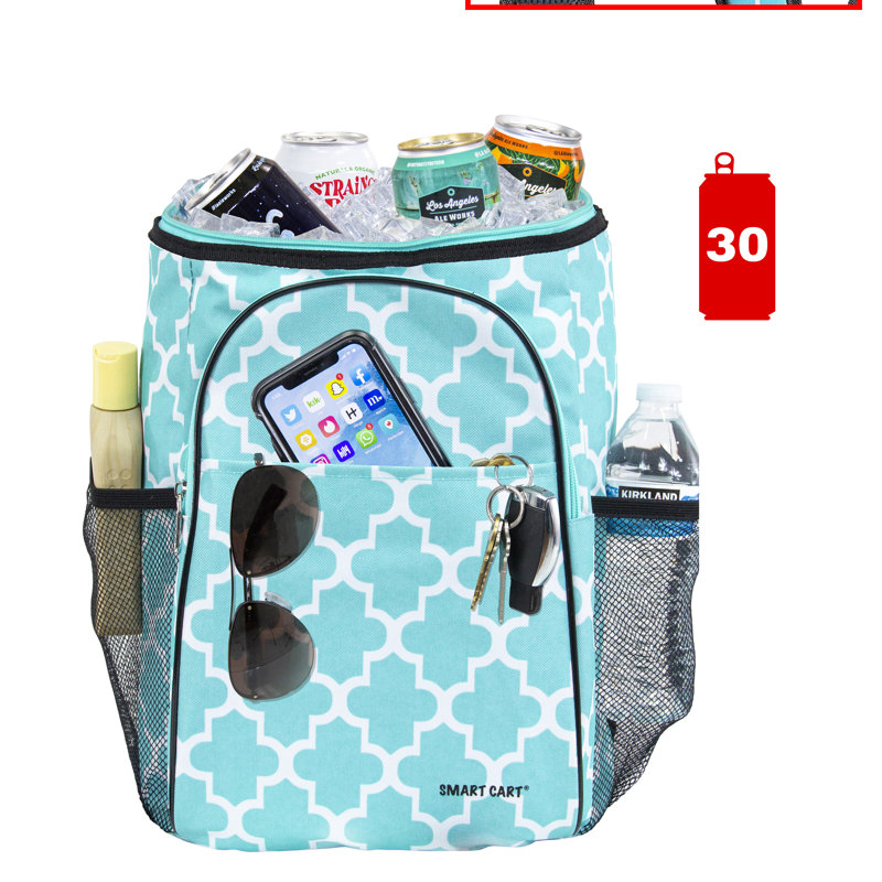 dbest products Ultra Compact Cooler Smart Cart Backpack, Moroccan Tile ...
