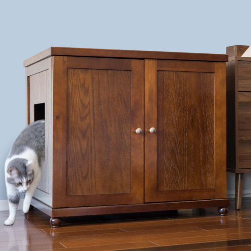 The Refined Feline The Refined Litter Box - Wood Cat Litter Box ...