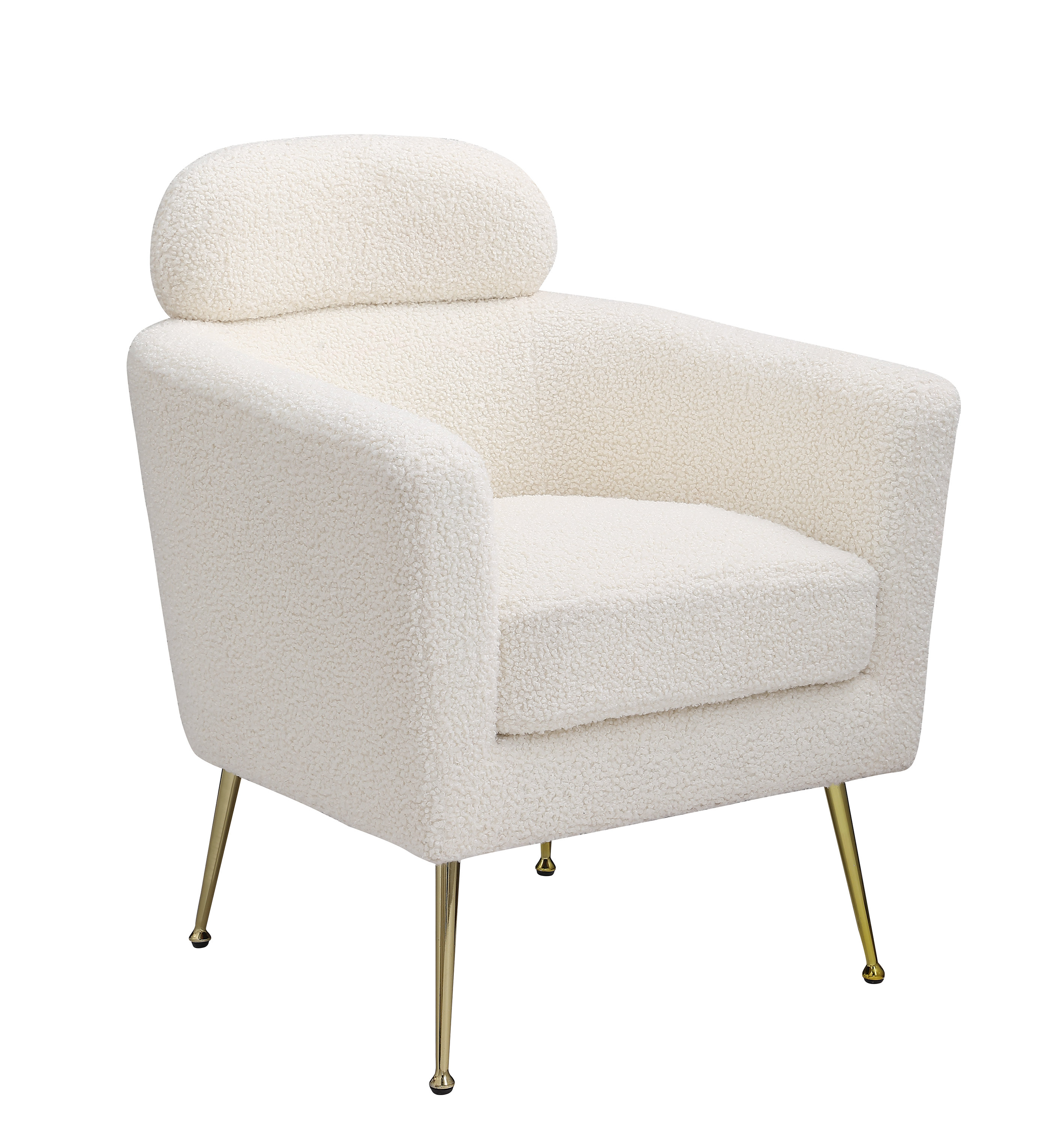 Mercer41 Martain Soft Teddy Upholstered Barrel Chair | Wayfair