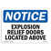 SignMission OSHA Notice - Explosion Relief Doors Located Above Sign ...