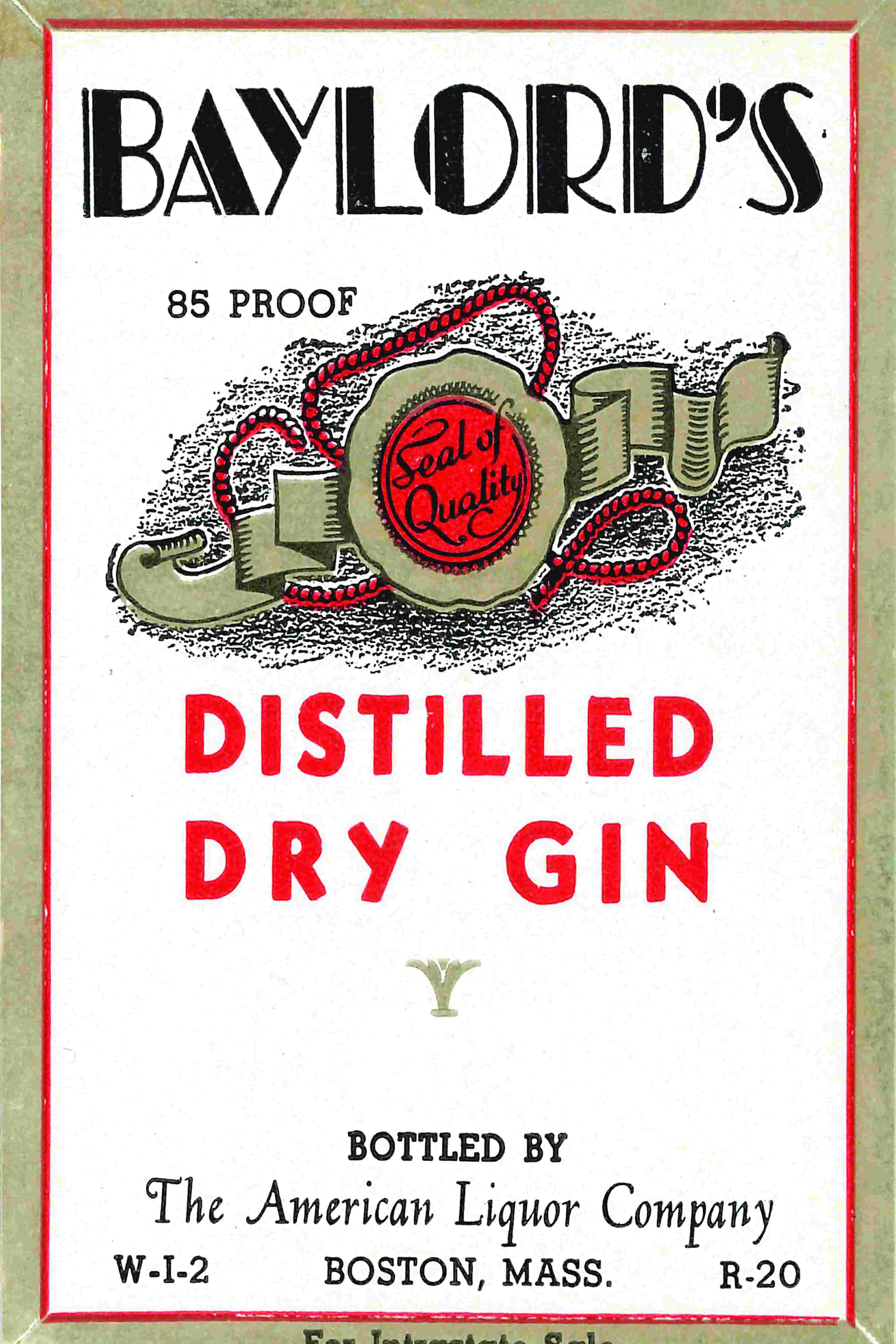 Trinx Distilled Dry Gin Label - Wrapped Canvas Print | Wayfair
