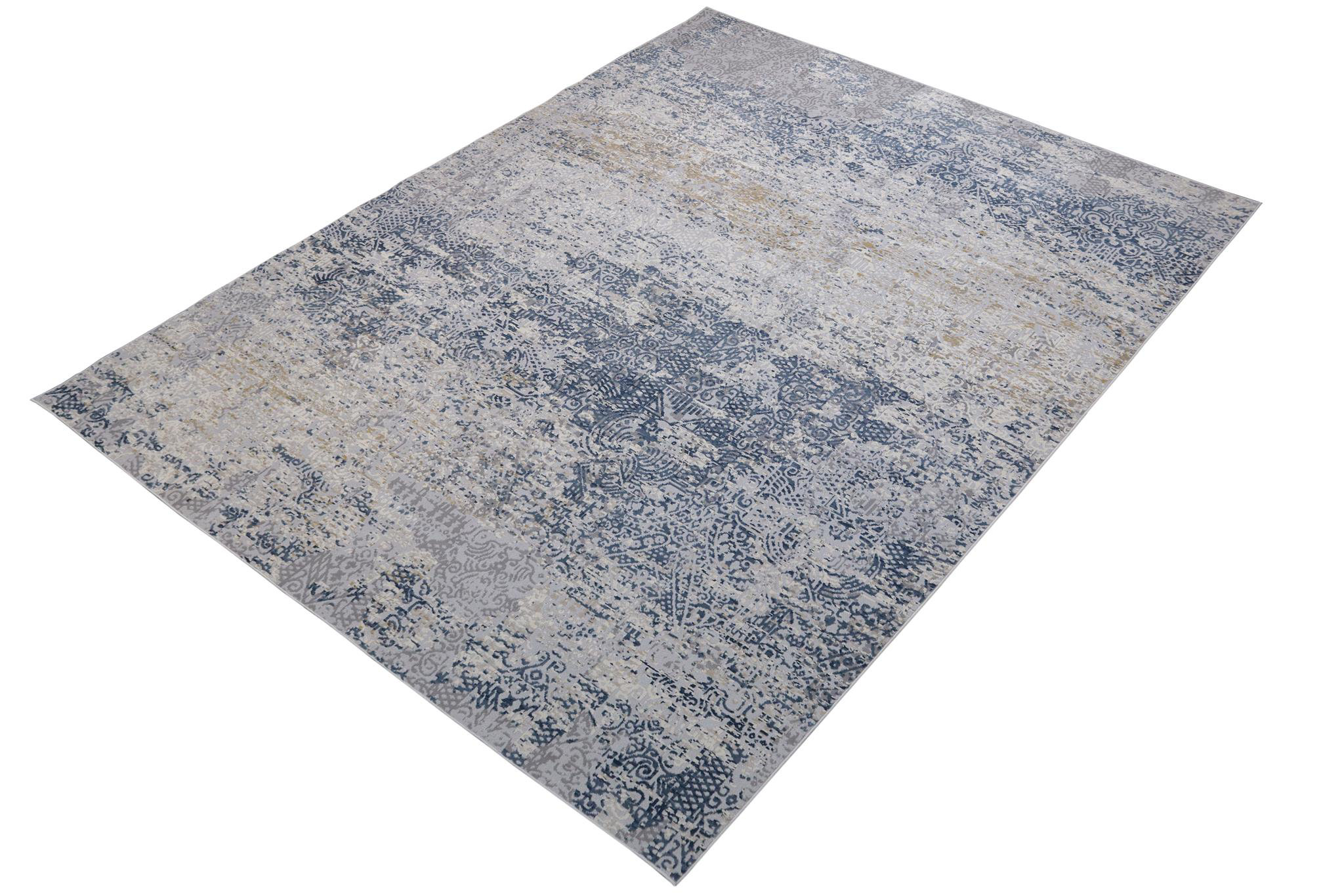 Williston Forge Fernon Abstract Blue/Gray Area Rug | Wayfair