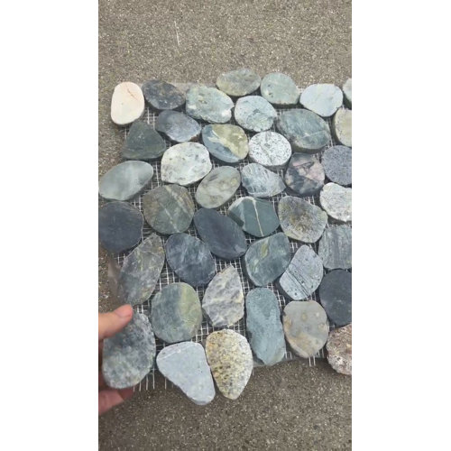 FuStone Fossil Blue Natural Sea Pebbles Mosaic for Wall & Floor Tile 12 ...