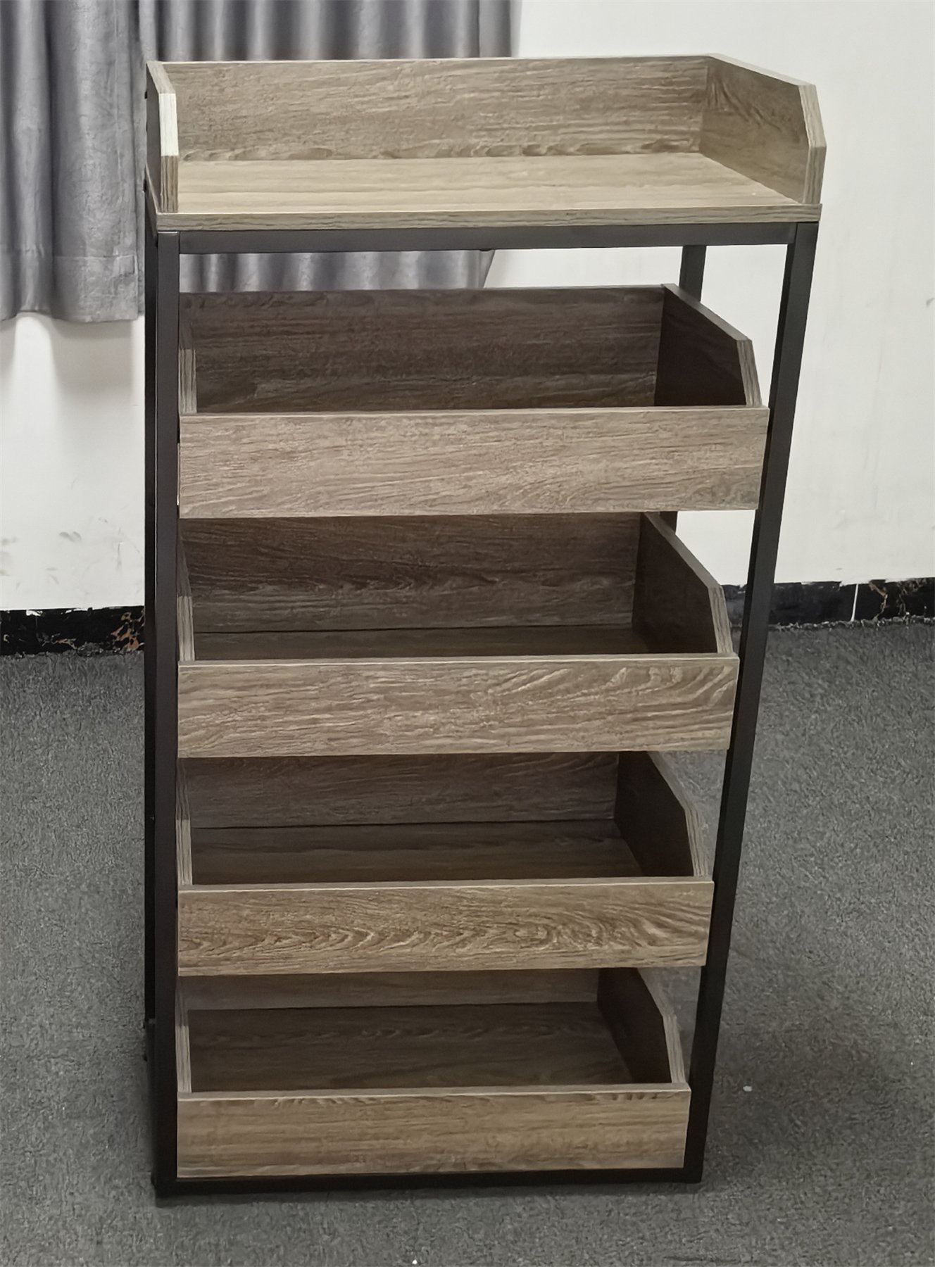 17 Stories 5-Tier Vegetable Fruit Rack Snack Rack Kitchen Storage ...