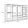 Benjara Dee Modular Freestanding Closet System, 4 Hanging Rods, 6 ...