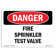 SignMission Fire Sprinkler Test Valve Sign | Wayfair