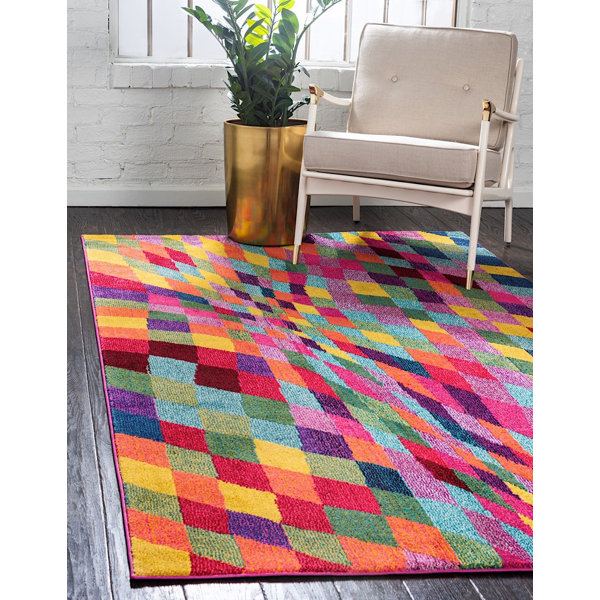 Wrought Studio Auyeung Geometric Rug & Reviews | Wayfair