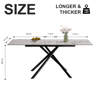 Ivy Bronx Expandable Dining Table, Modern Sintered Stone Kitchen Desk ...
