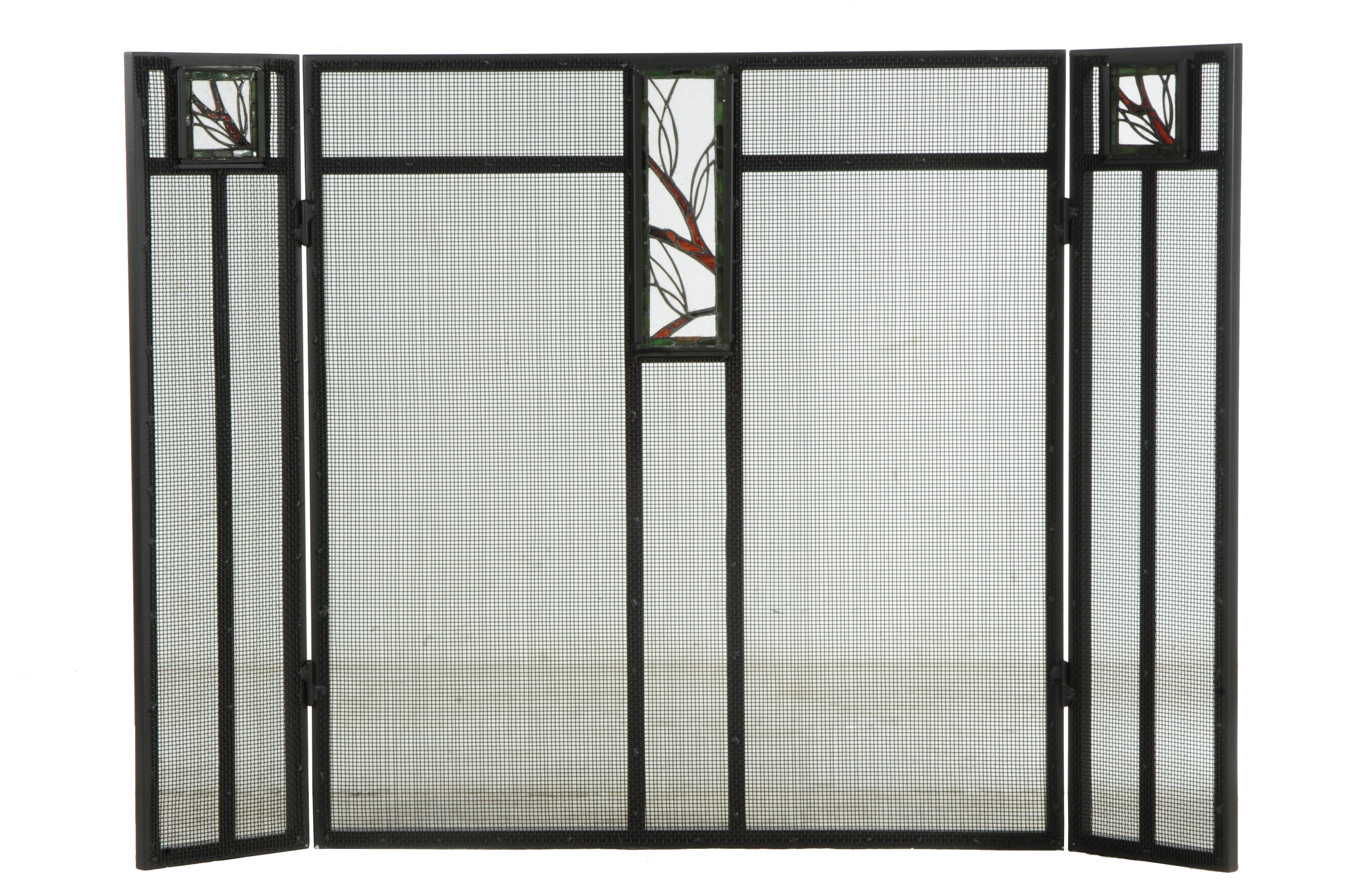 Meyda Lighting Branch 3 Panel Fireplace Screen | Perigold
