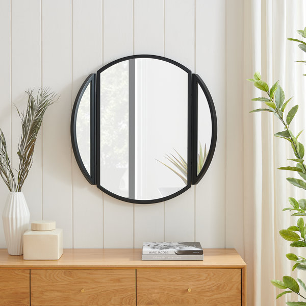 Latitude Run® Modern Hinge Round Wall Mirror | Wayfair