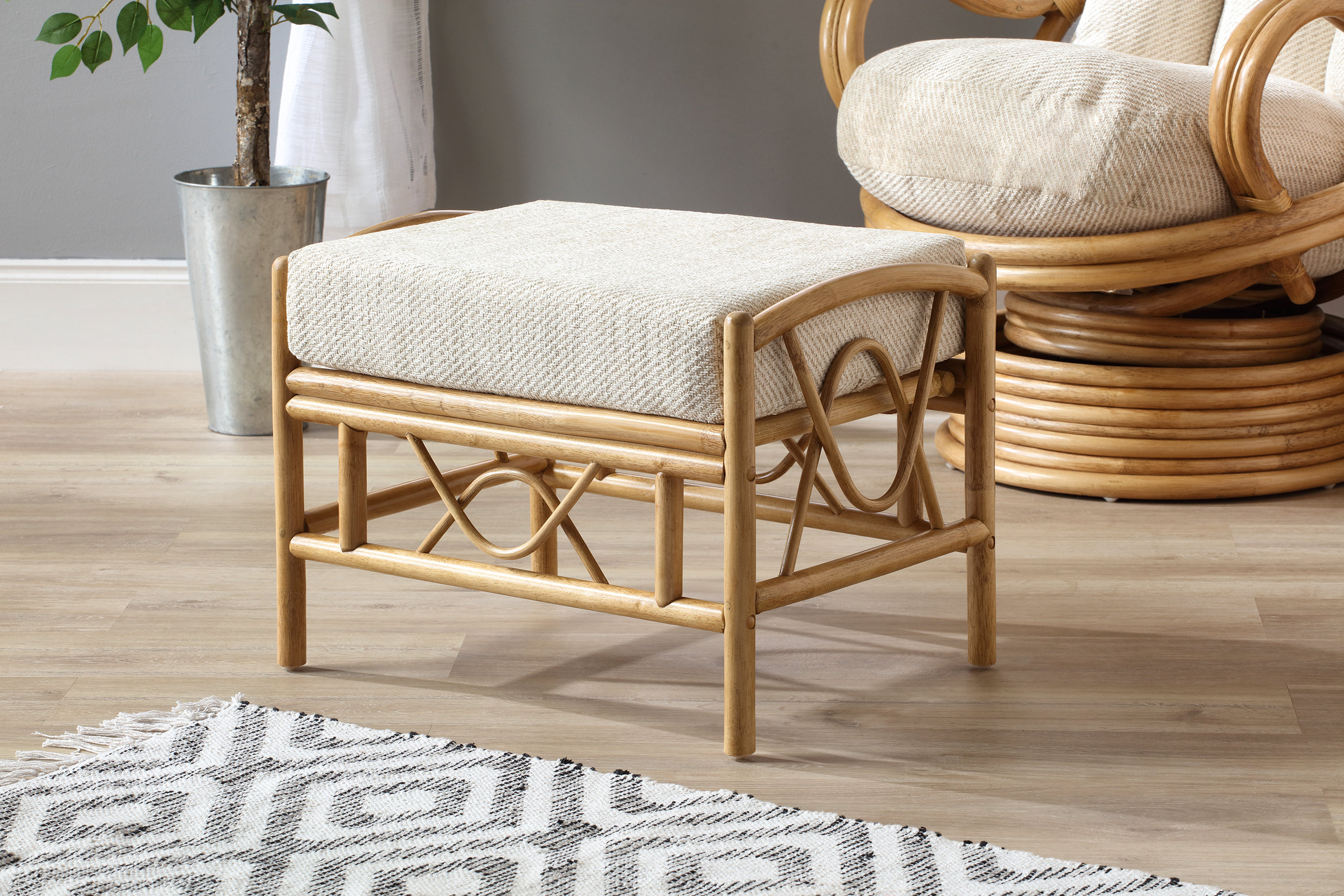 17 Stories Rondelle 64Cm Wide Rectangle Footstool Ottoman | Wayfair.co.uk