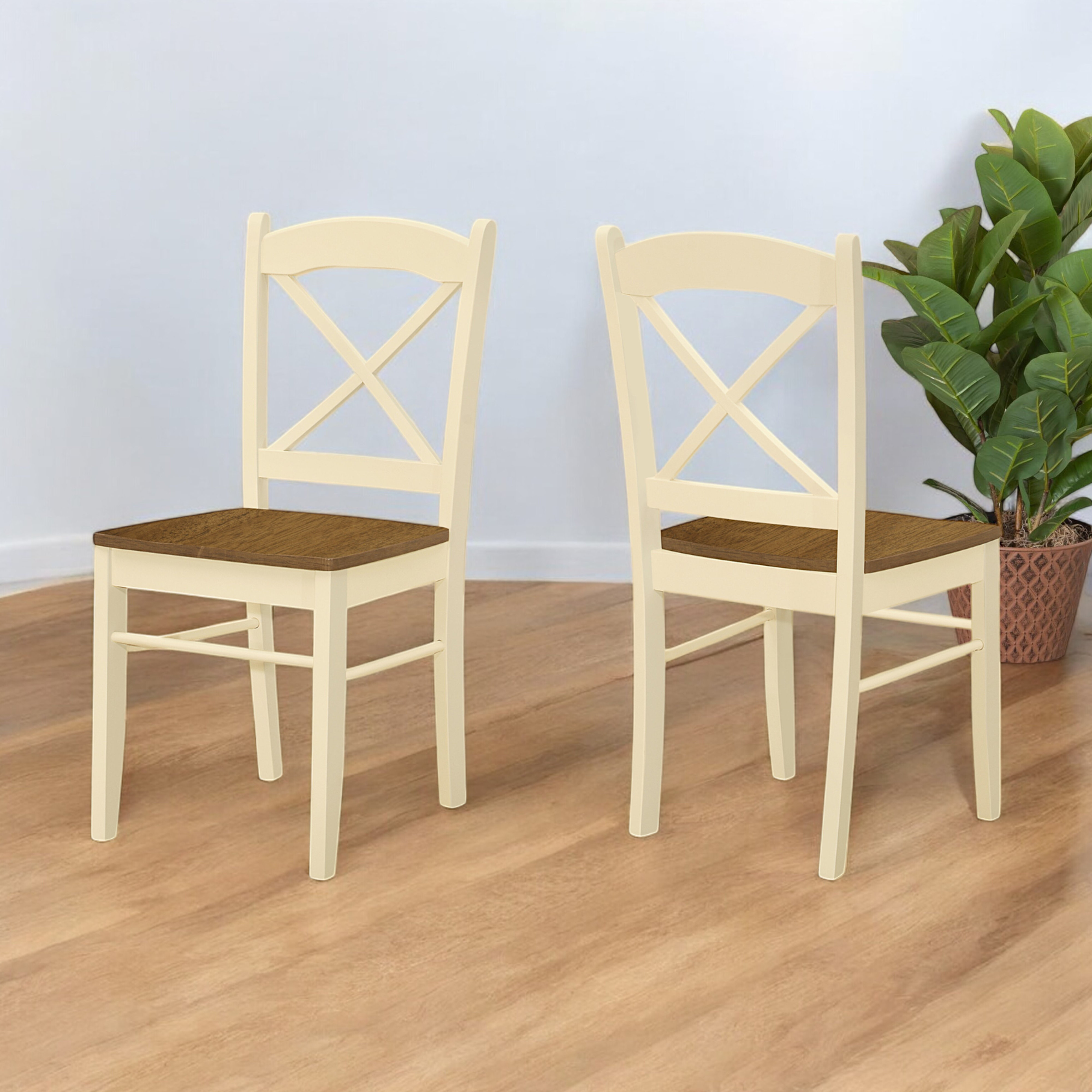 August Grove® Large dining chairs, set of two | Wayfair