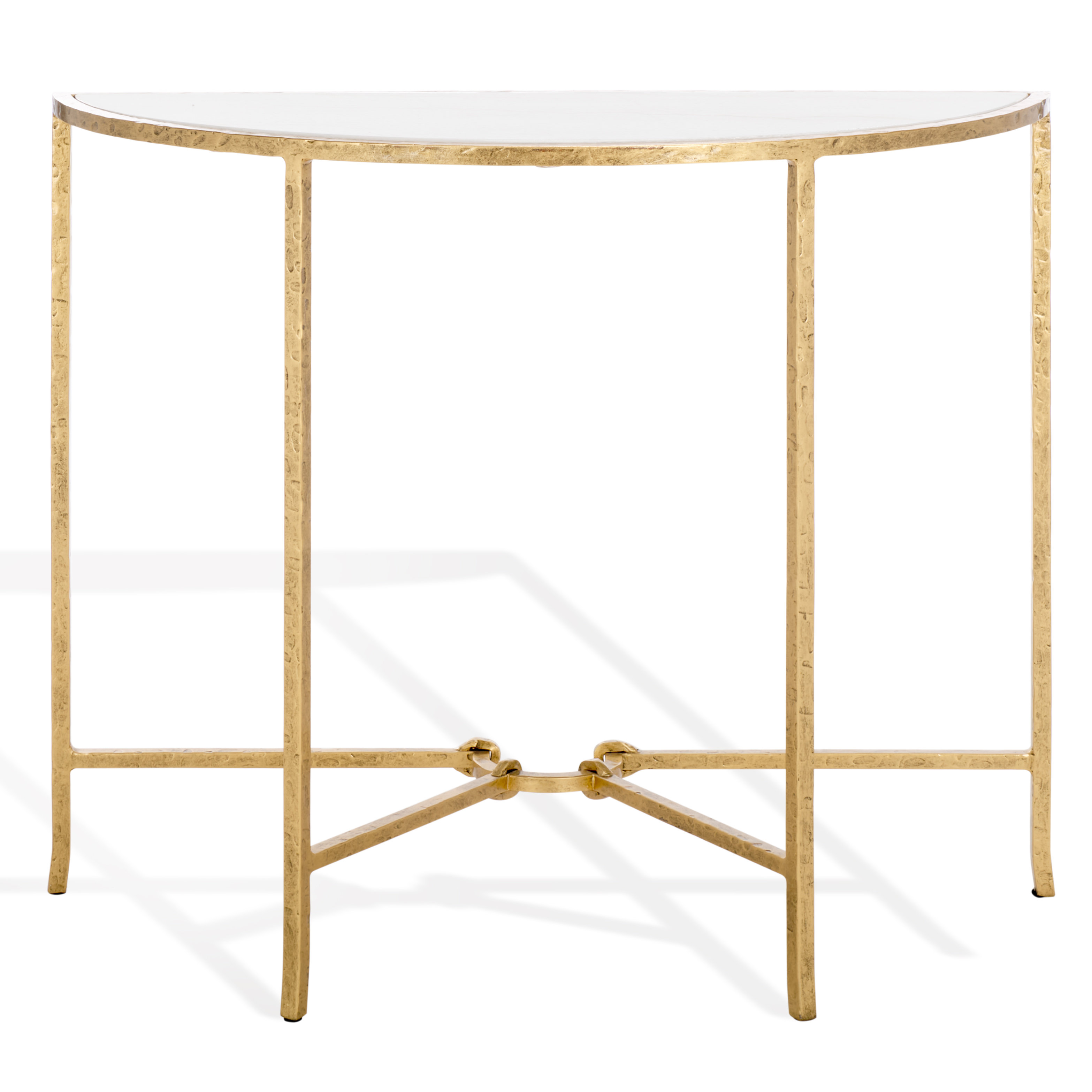 Safavieh Couture Markley Forged Metal Half Moon Console Table | Perigold
