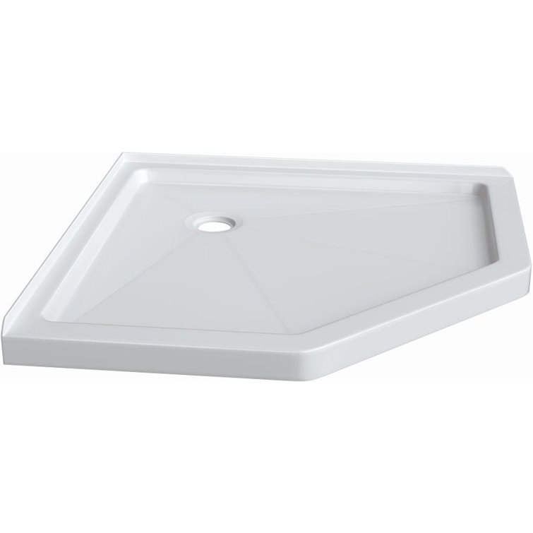 Proflo 42'' W 42'' D Neo-Angle Triple Shower Base | Wayfair