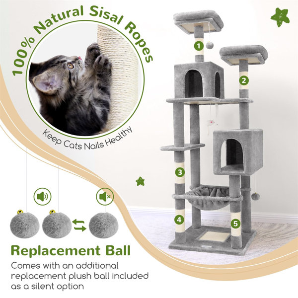Tucker Murphy Pet™ Erumiseh 70.47" H Cat Tree | Wayfair