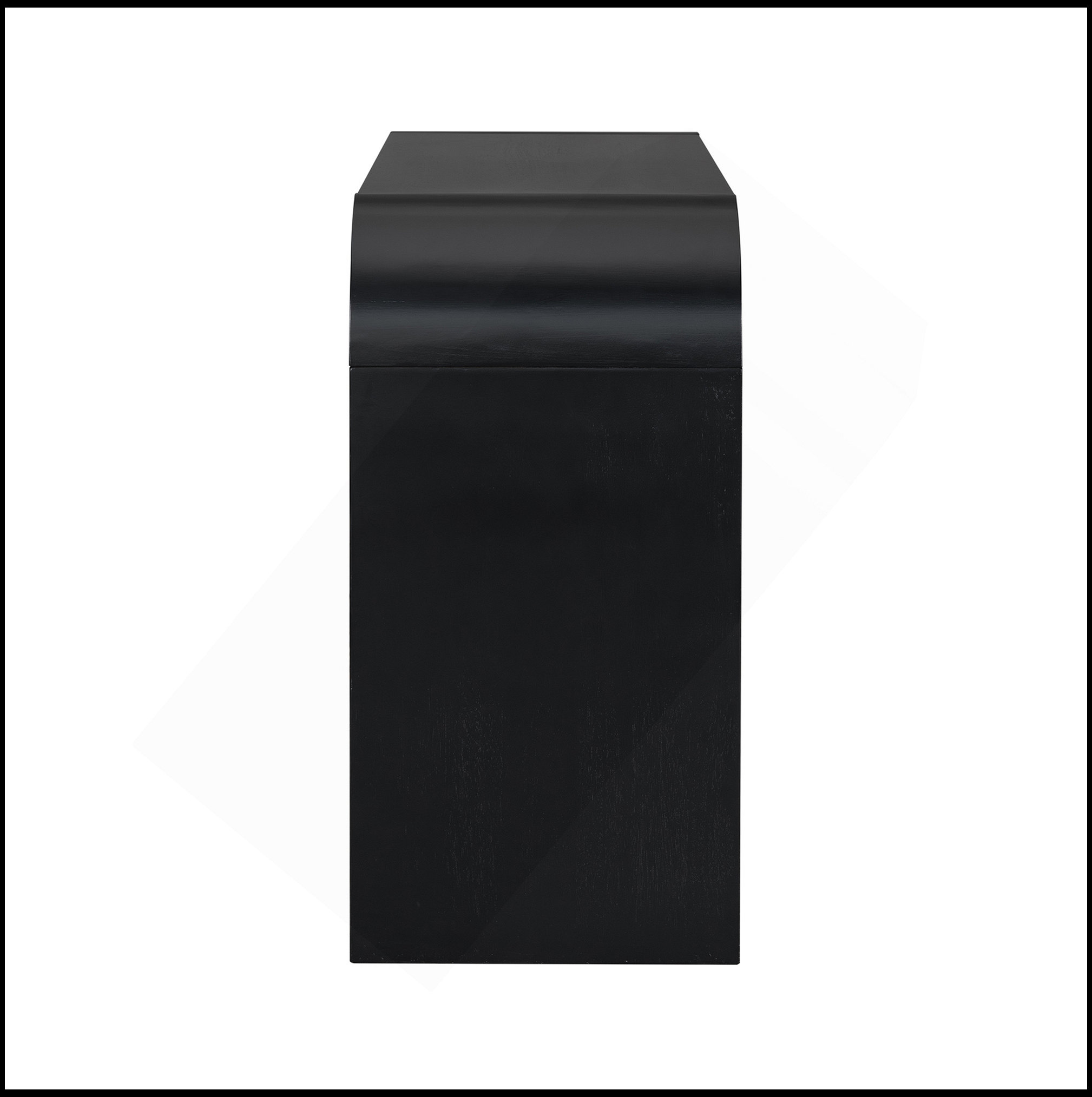 Latitude Run® Minimalist Acacia Vneer Entryway Table With Two Legs ...