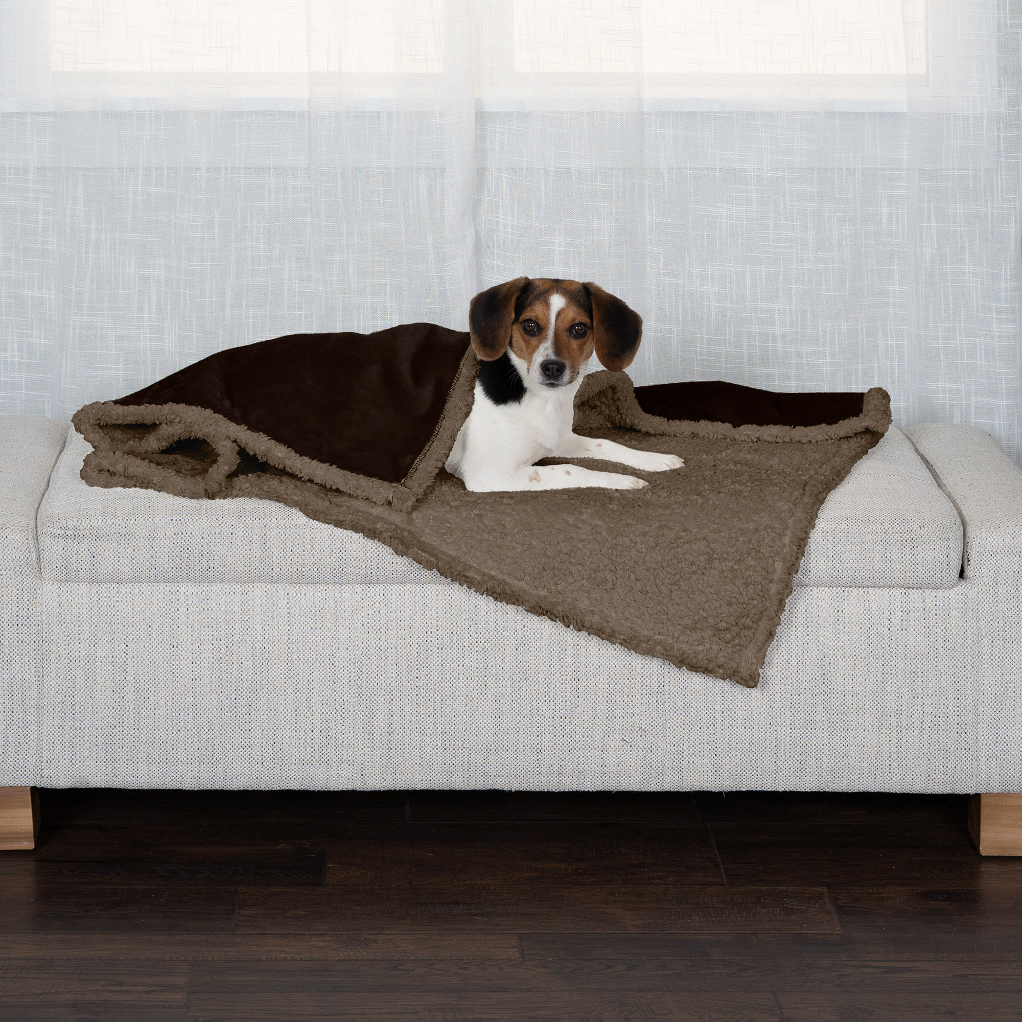 FurHaven Snuggly & Warm Soft-Edge Warming Waterproof Blanket & Reviews ...