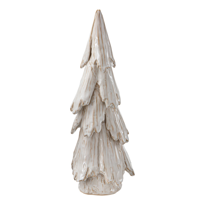 Ophelia & Co. Pine Snowy Tree Decor | Wayfair