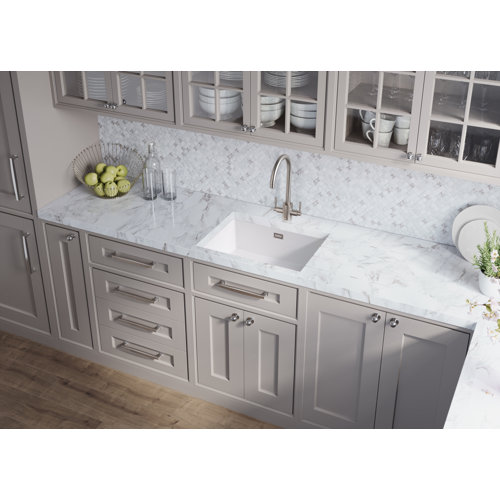 Rangemaster Sink & Taps Rustique 460mm W Single Bowl Ceramic Kitchen ...