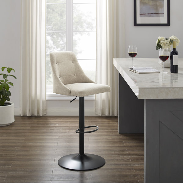 Ebern Designs Tyaisa Swivel Adjustable Height Bar Stool & Reviews | Wayfair