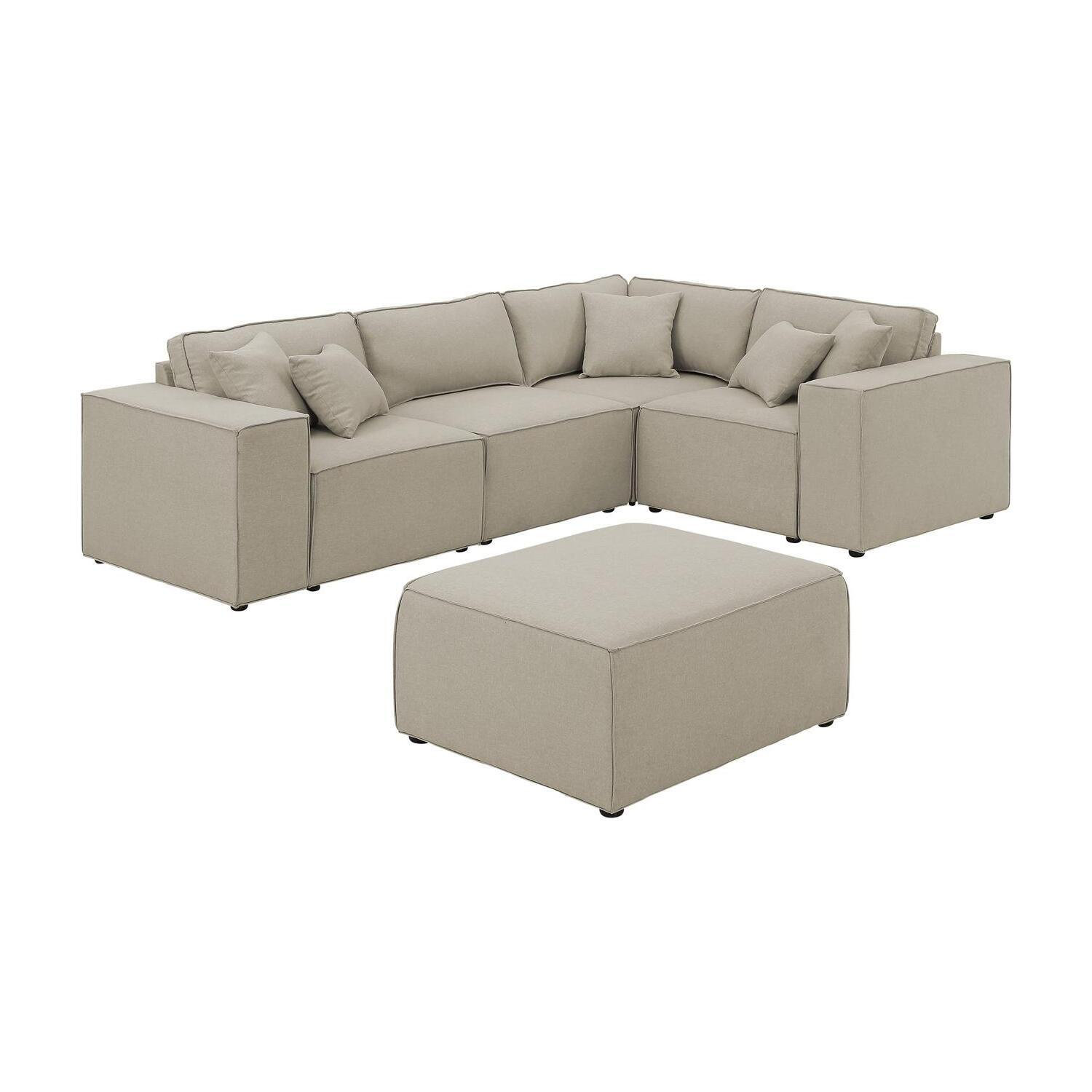 Latitude Run® Thompsontown Art Deco Dreams Modular Sectional Sofa With ...