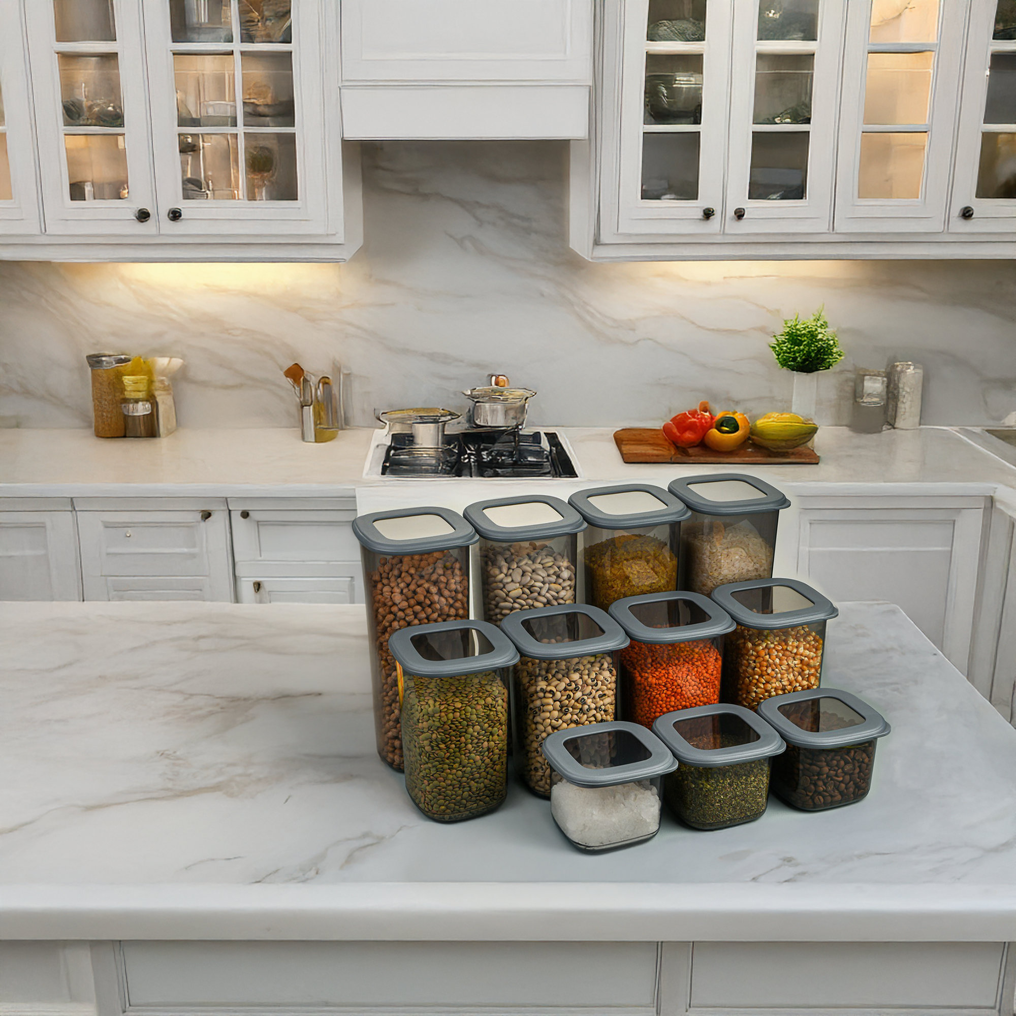 Hokku Designs 18 Pieces Kitchen Storage Box Set | Wayfair