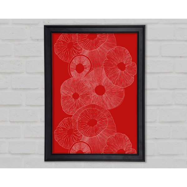 Ivy Bronx Intertwine Red Framed Print | Wayfair.co.uk