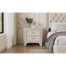 Everly Quinn Mid Century Vintage Nightstand with Silver Glitter Strip ...