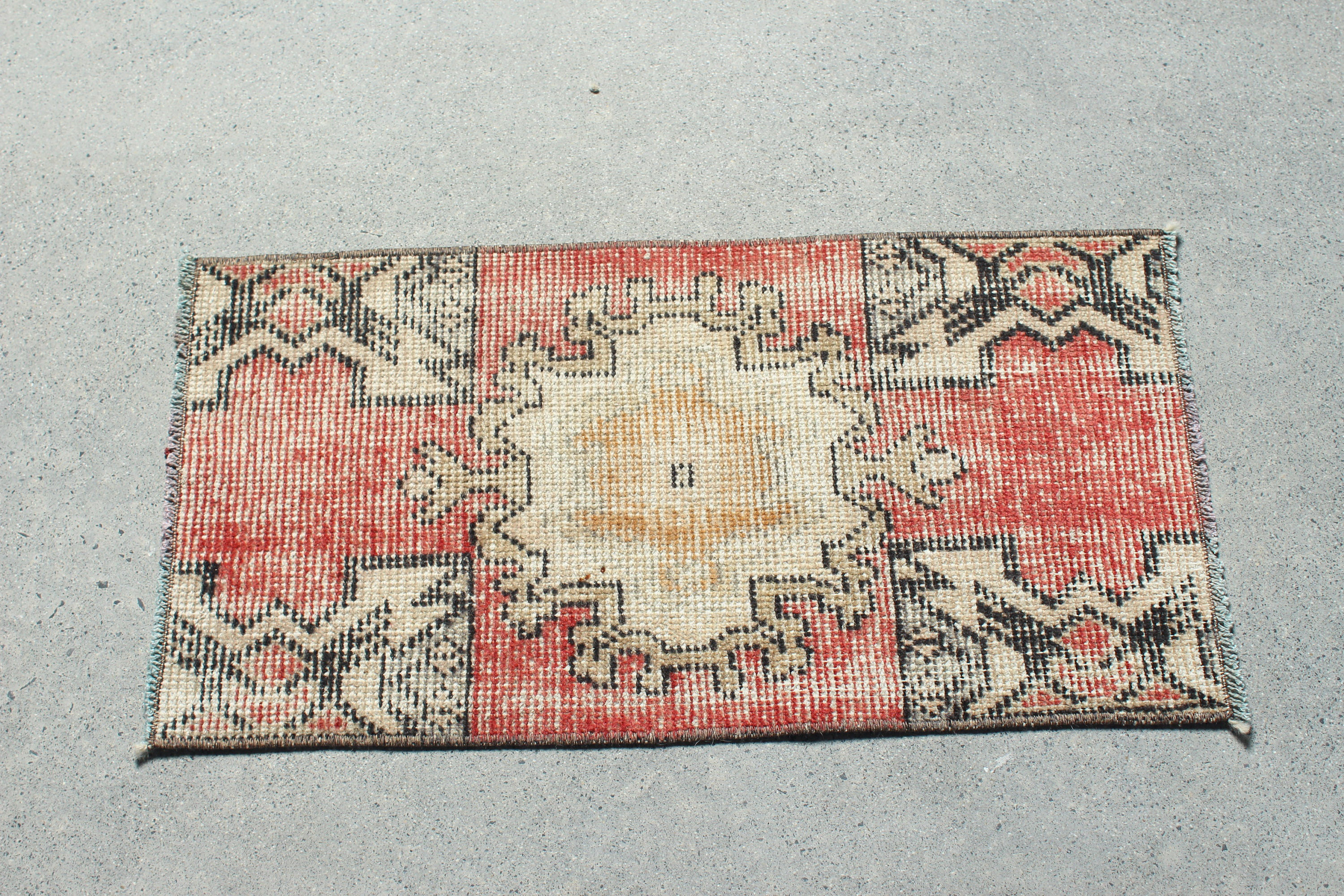 Fleur De Lis Living Antique Turkish Small Rug Ideal For Home Entry Door ...