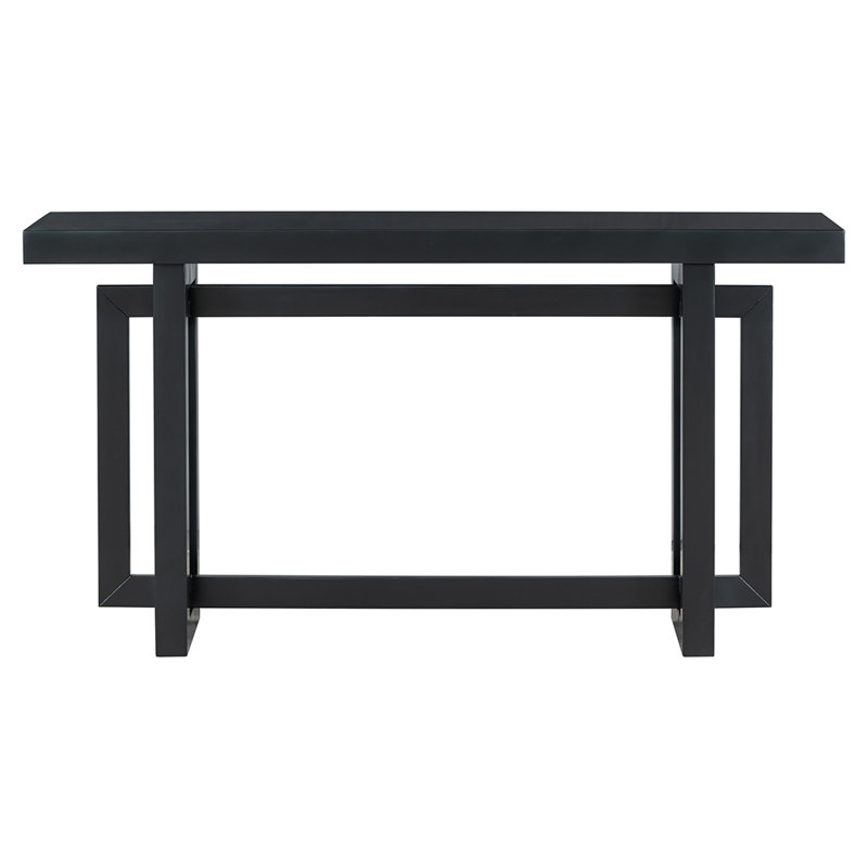 Latitude Run® Contemporary Console Table with Wood Top Extra Long ...