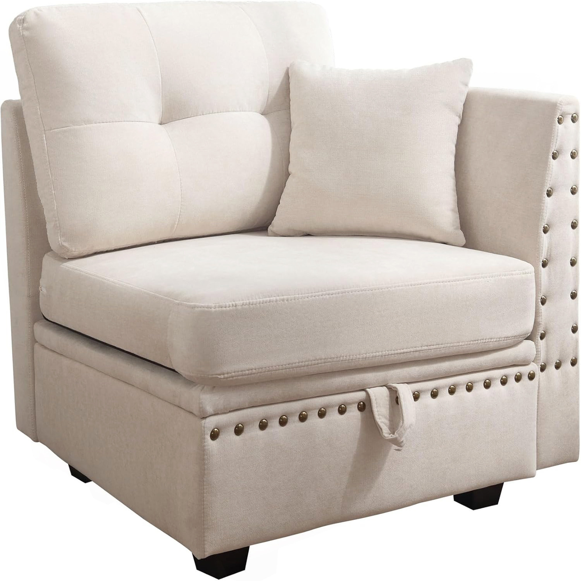 George Oliver Vintage Modular Sectional Sofa, Convertible Multiple ...