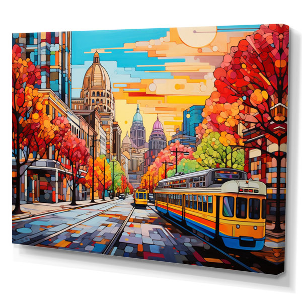 Red Barrel Studio® Colorful City St. Louis City On Canvas Print | Wayfair
