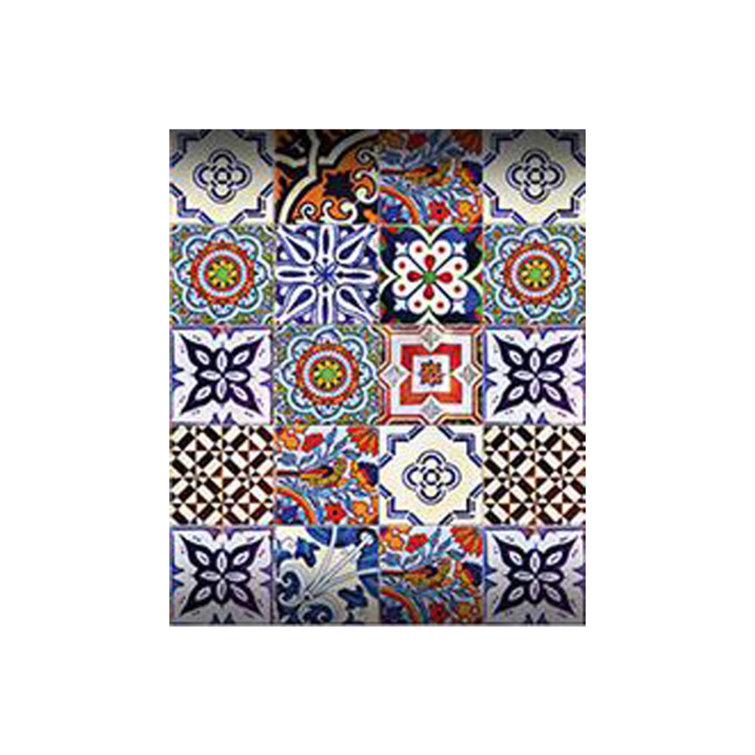 Homesahel Blues and Reds Mosaic Peel and Stick Removable Tiles for ...
