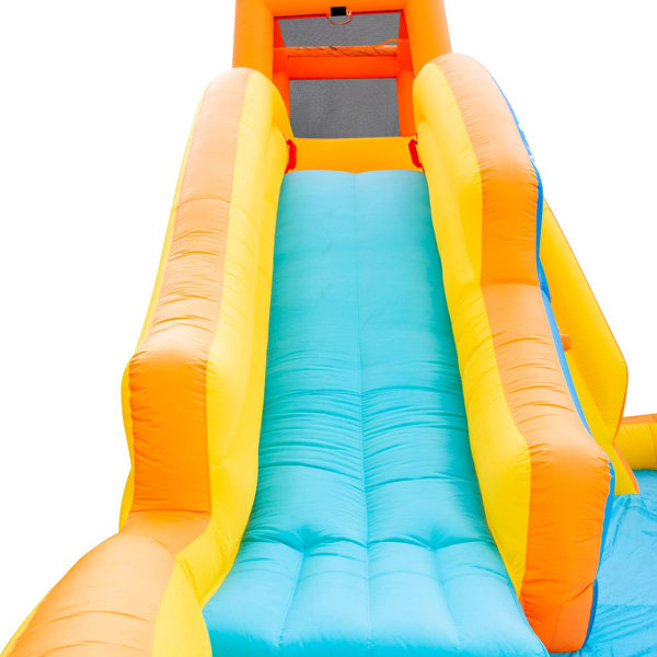 Banzai 14' x 9' Bounce House with Water Slide and Air Blower | Wayfair