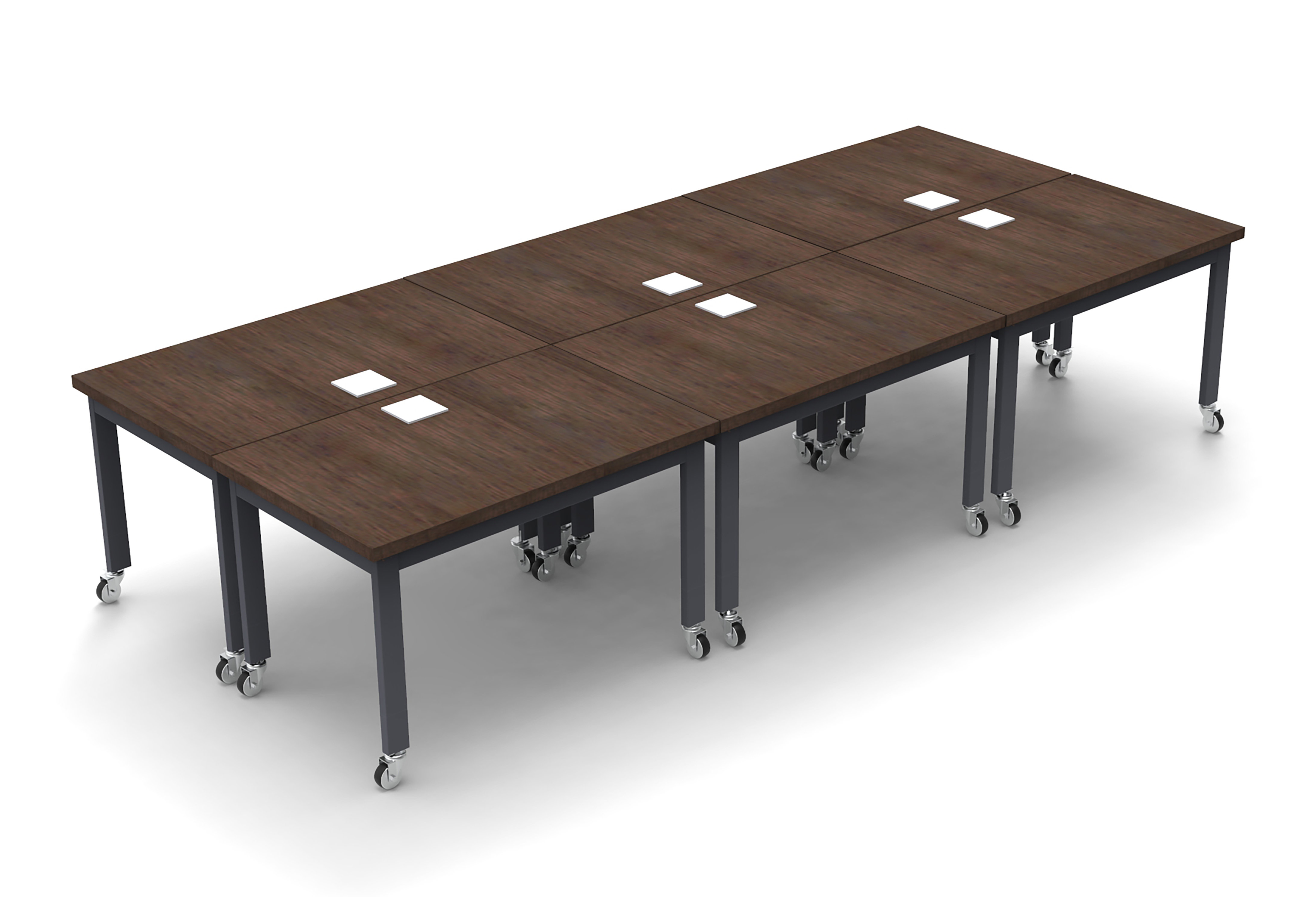 The Twillery Co. Albina 10 Person Conference Meeting Table Complete 6 ...