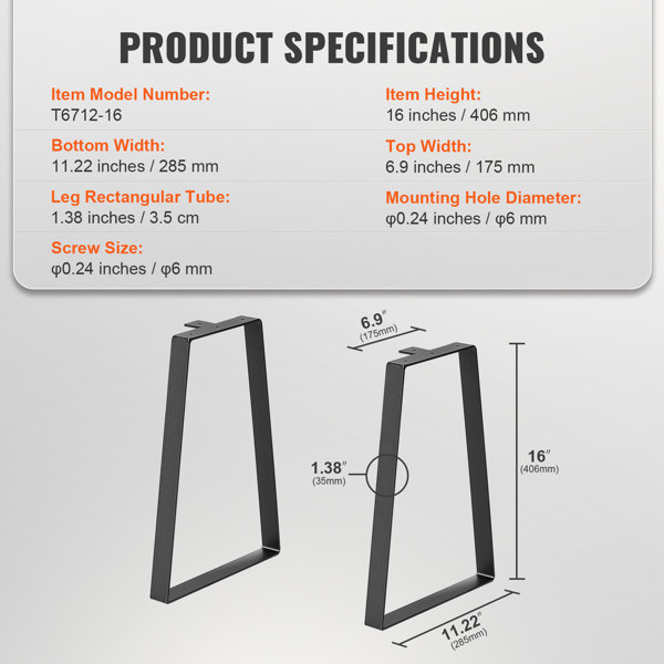 VEVOR Table Leg | Wayfair