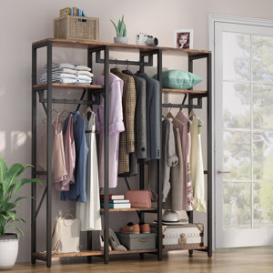 17 Stories 59.05" W Free-Standing Closet Organizer & Reviews | Wayfair