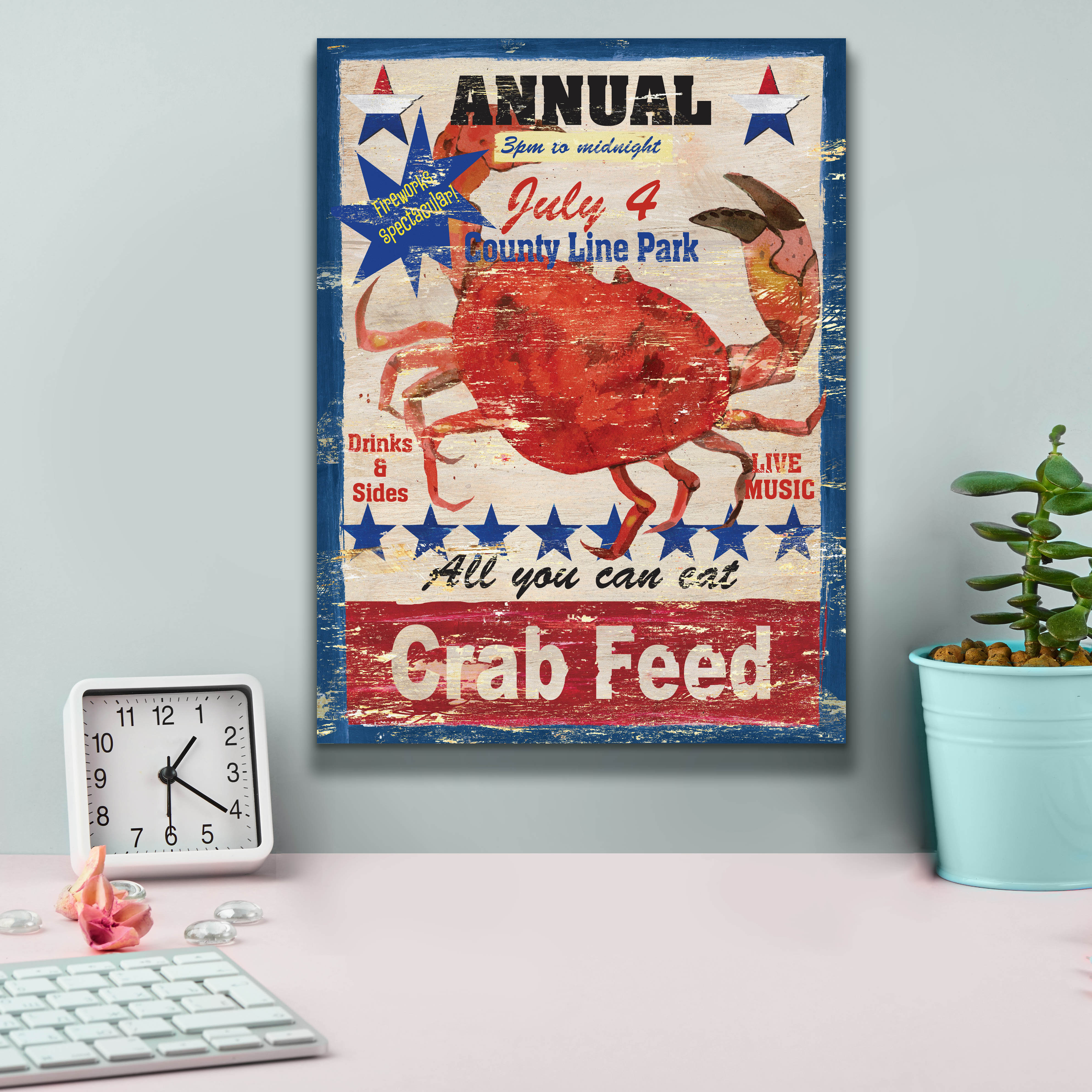 Highland Dunes 'Crab Feed' by Fiona Stokes-Gilbert Canvas Wall Art ...