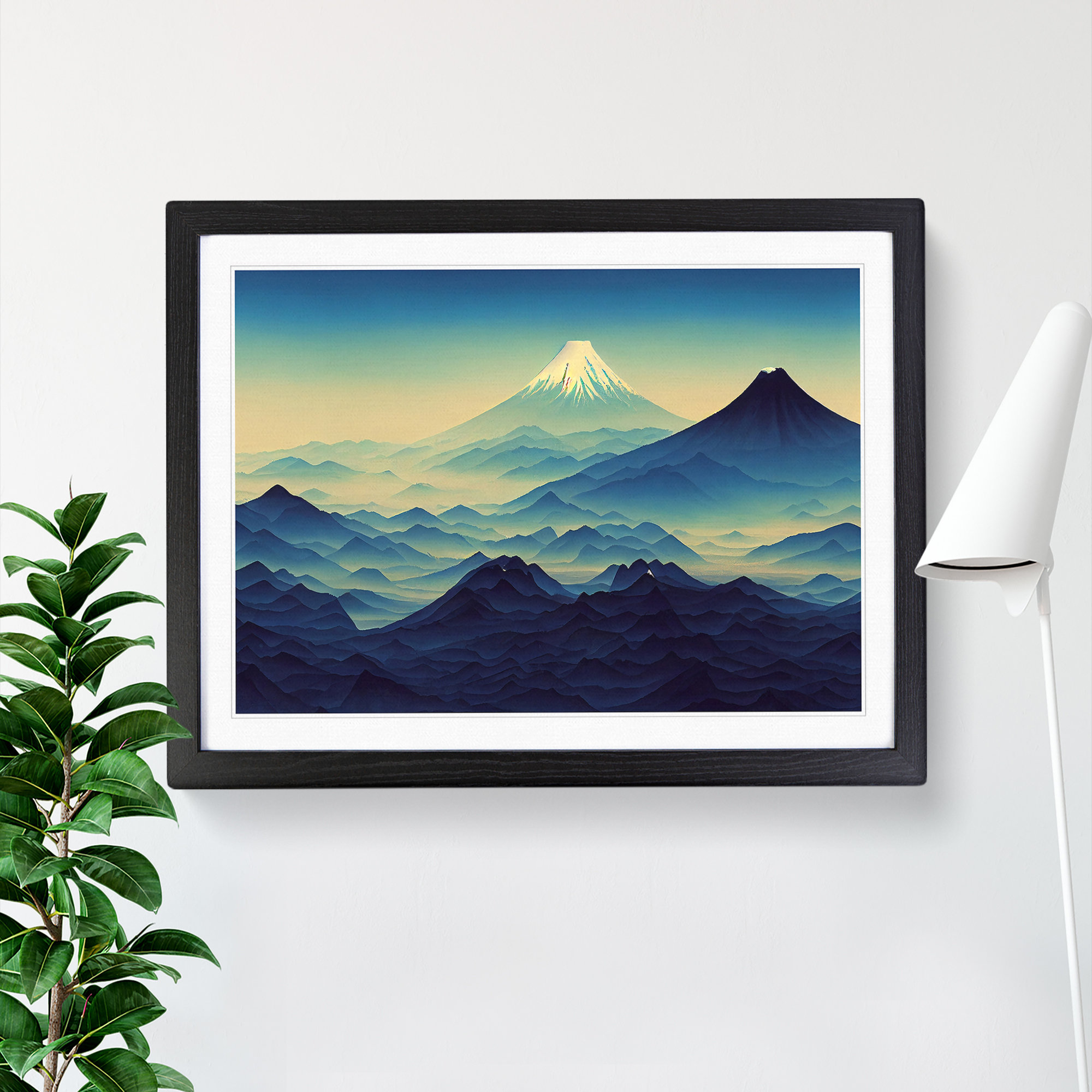 Alpen Home Enigmatic Japanese Mountains - Picture Frame Graphic Art ...